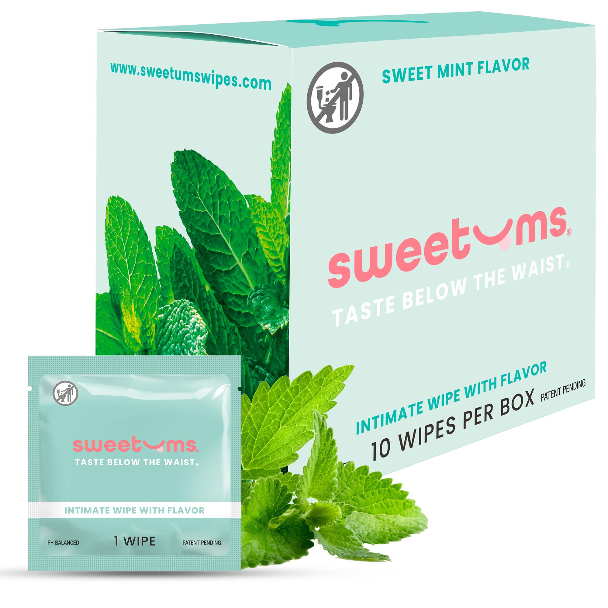 Sweet Mint Flavored Wipes - Flavored PH Balanced Intimate Feminine Wip ...
